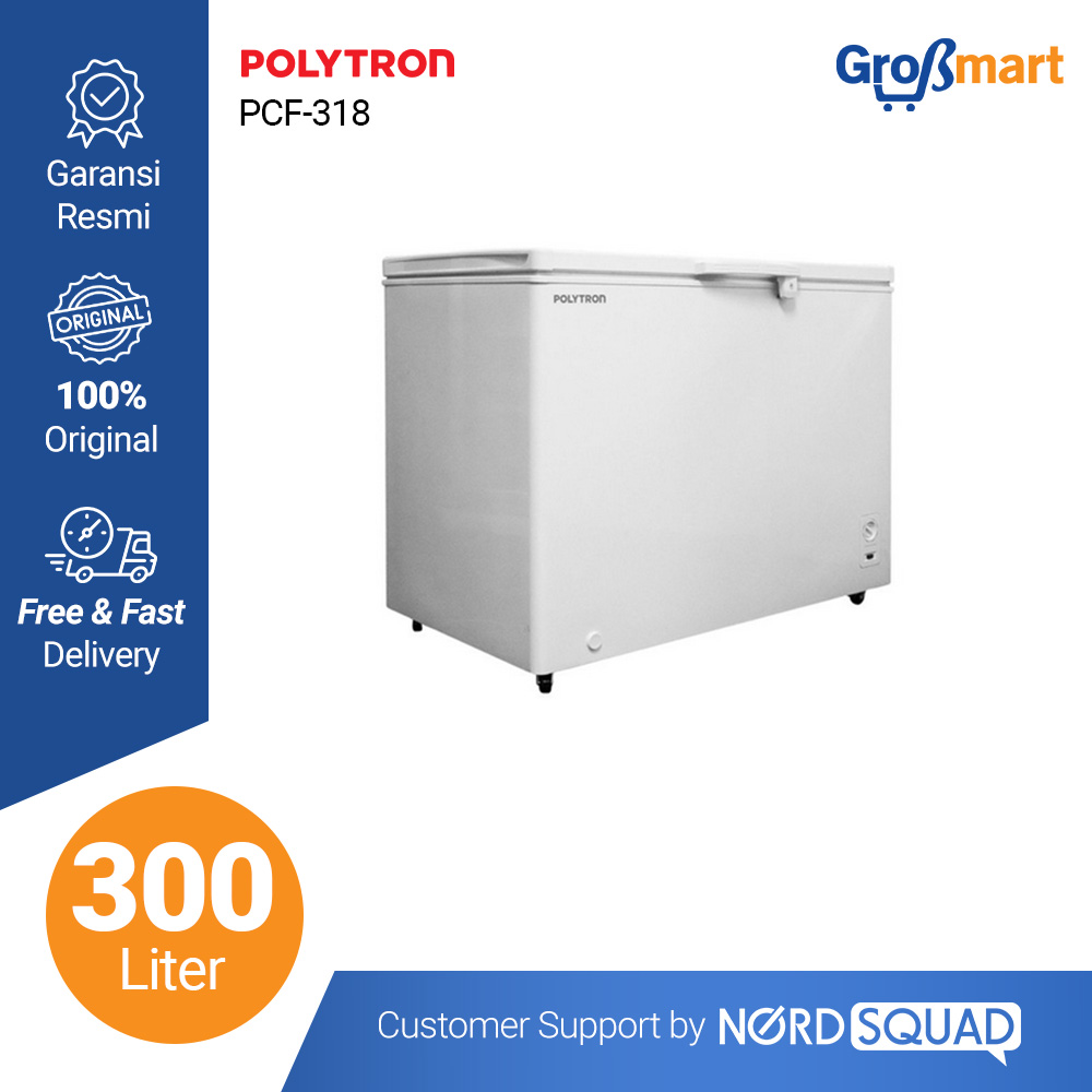 CHEST FREEZER POLYTRON 300 LITER PCF 318 / PCF-318