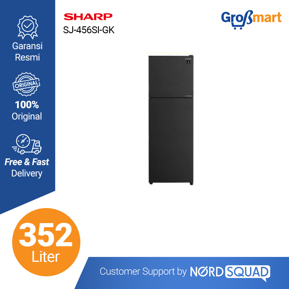 Sharp Kulkas 2 Pintu Big SJ-456SI-GK
