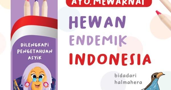 Buku Ayo, Mewarnai Hewan Endemik Indonesia