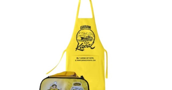 [GIFT Not For Sale] Paket Garam Cap Kapal (Apron+Pouch+Kipas)