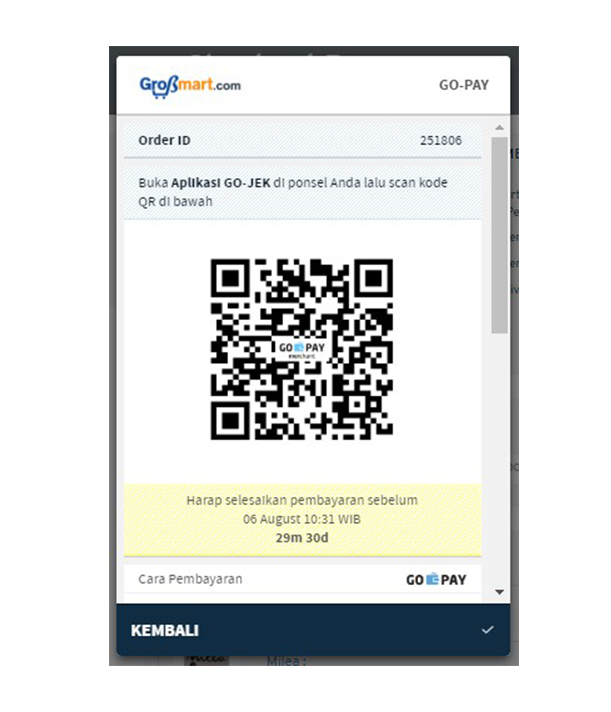 Cara Pembayaran - Gopay/Virtual Account